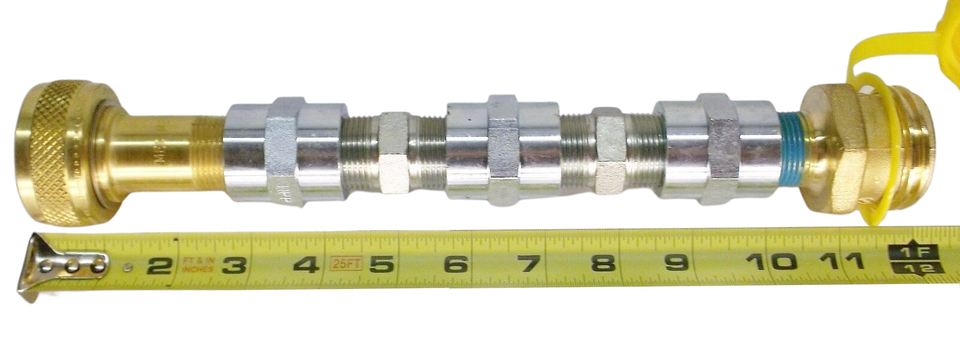 11" Propane Fill Filler Valve Extension Adapter 1 3/4" Acme Motorhome ...