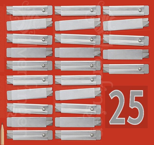 BOX CUTTER UTILITY KNIVES CARTON KNIFE SINGLE EDGE RAZOR BLADES STEEL 5 ...