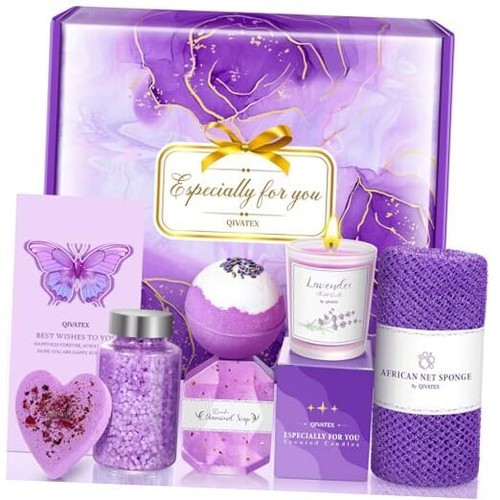 Birthday Gifts for Women, Bath Relaxing Spa Gift Baskets Stockings ...