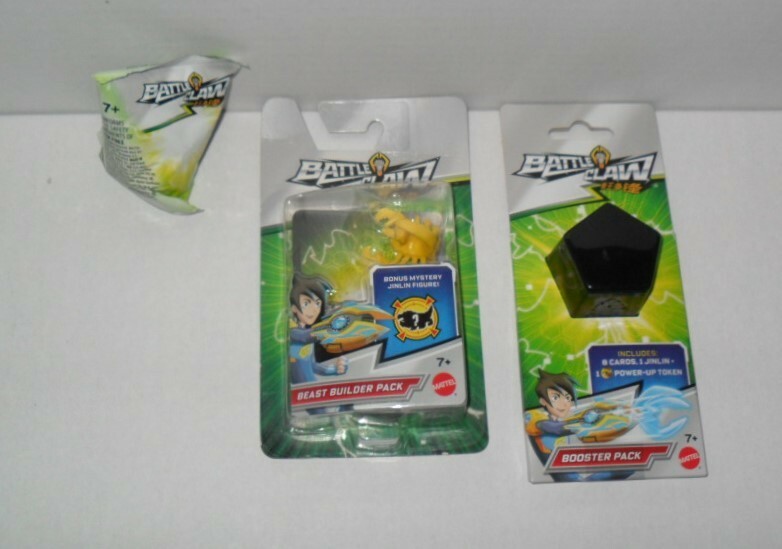 MATTEL BATTLE CLAW ACTION PACKED GAME BEAST BUILDER PACK,BOOSTER LOT OF ...