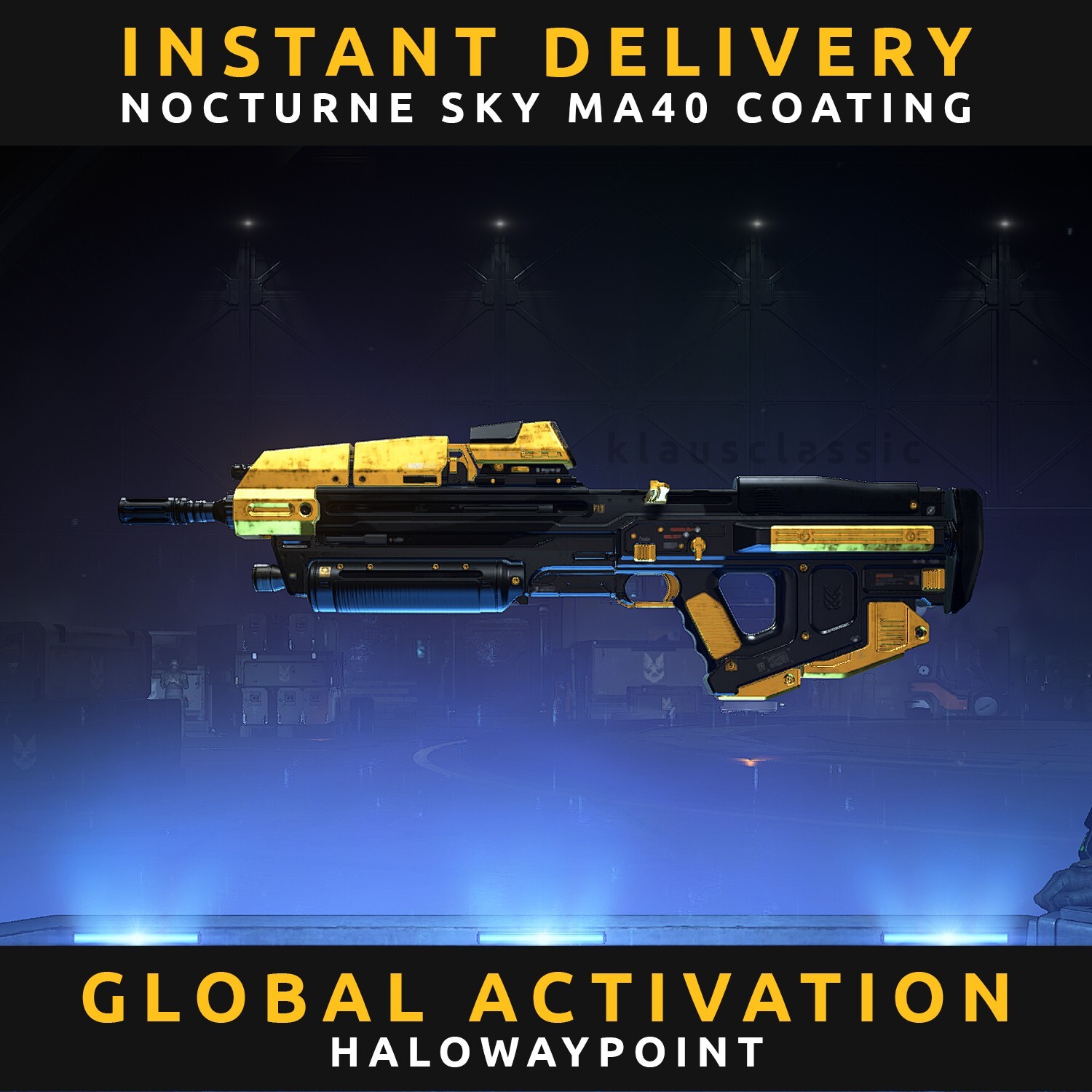 Halo Infinite: Nocturne Sky MA40 Assault Weapon Coating | Rockstar Skin ...