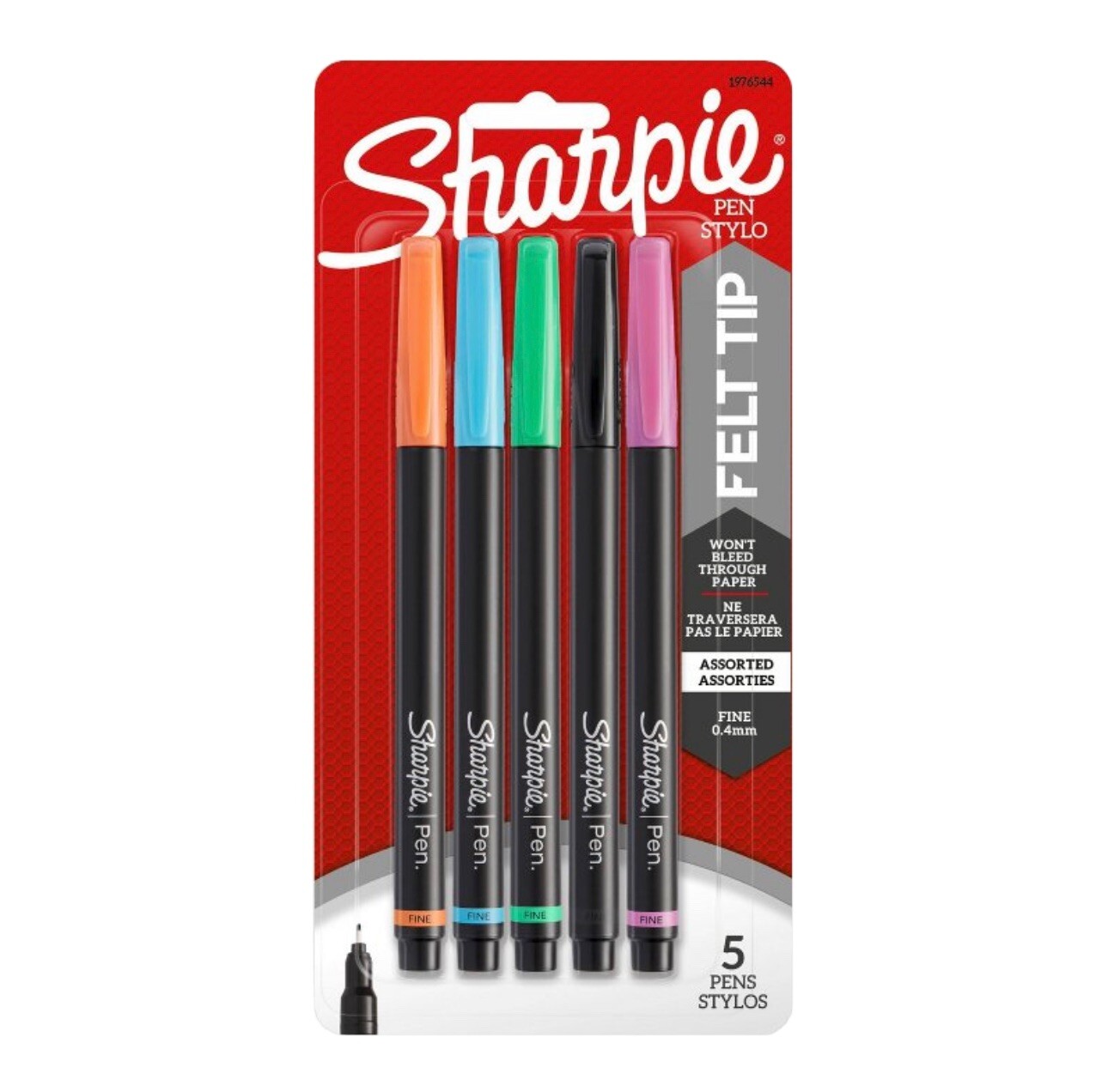 Sharpie+Fine+Point+Pen+Stylo+Assorted+Colors+Smear+and+Water+Resistant+ ...