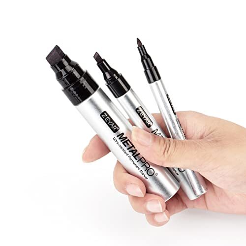 Permanent Markers, Chisel Tip Medium Point, Waterproof & Smear Proof ...