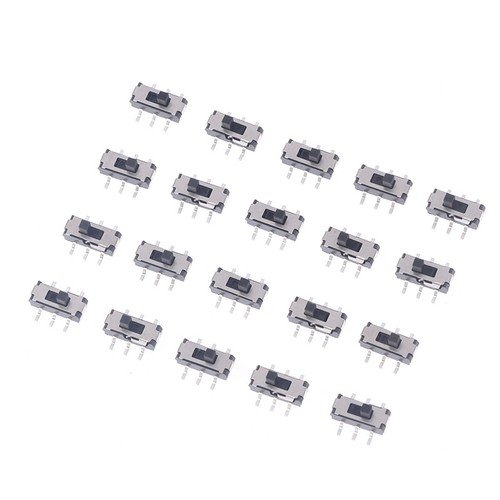 20pcs MSS-22D18 Toggle switch 2P2T handle high 2MM SMD Slide Switch DC ...