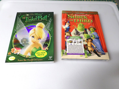 Tinker Bell (2008) & Shrek the Third (2007) - BOTH W/ SLIPCOVERS - (2 ...