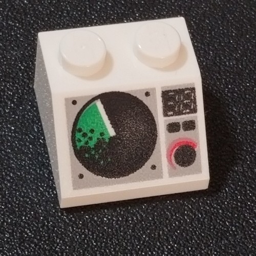 LEGO 2x2 Slope 45 White Radar Decal Sticker Part 3039 | eBay