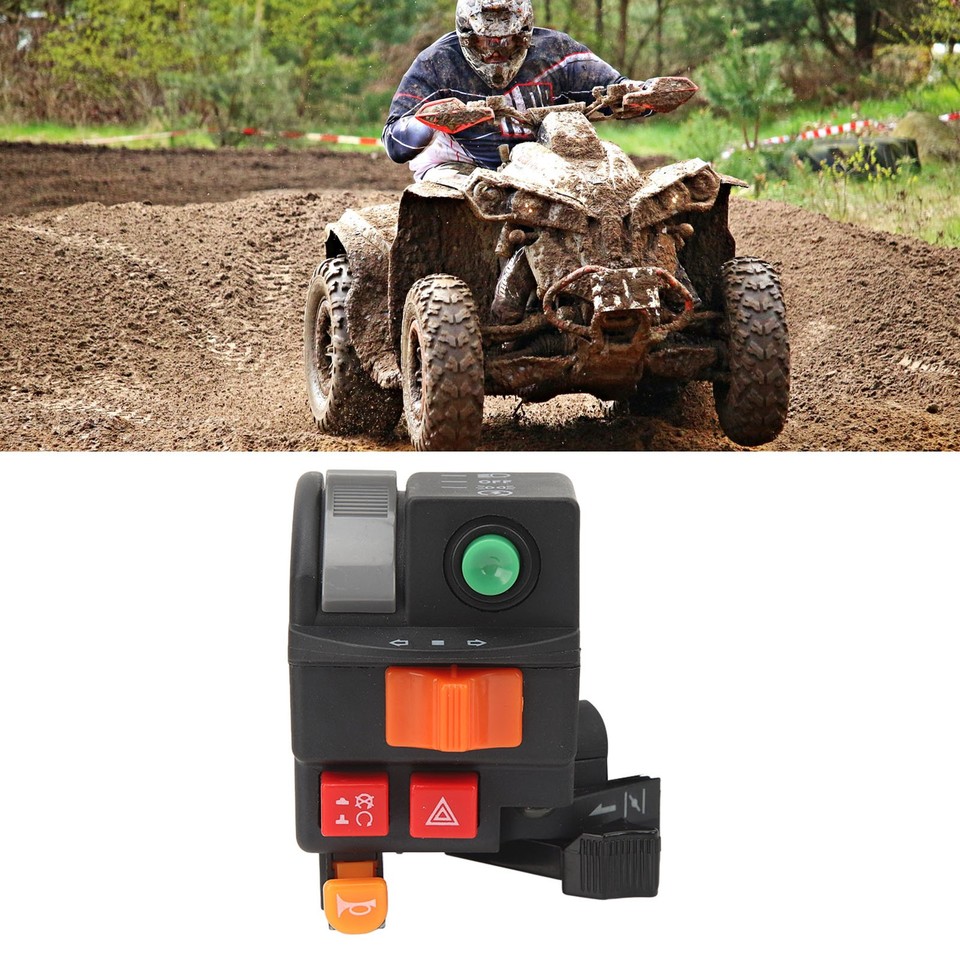 ATV Handlebar Switch 7/8in 22mm Light Signal Horn Off On Control for ...