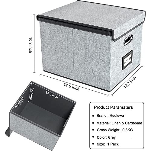 Huolewa Upgraded Portable File Organizer Box with 1 pack - without ...