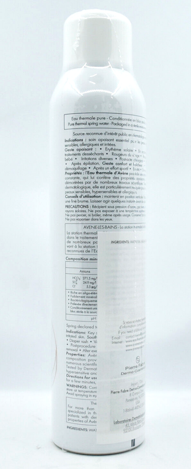 Avene Eau Thermale Thermal Spring Water - 10.1 fl oz/300ml [ 2 Pack] | eBay