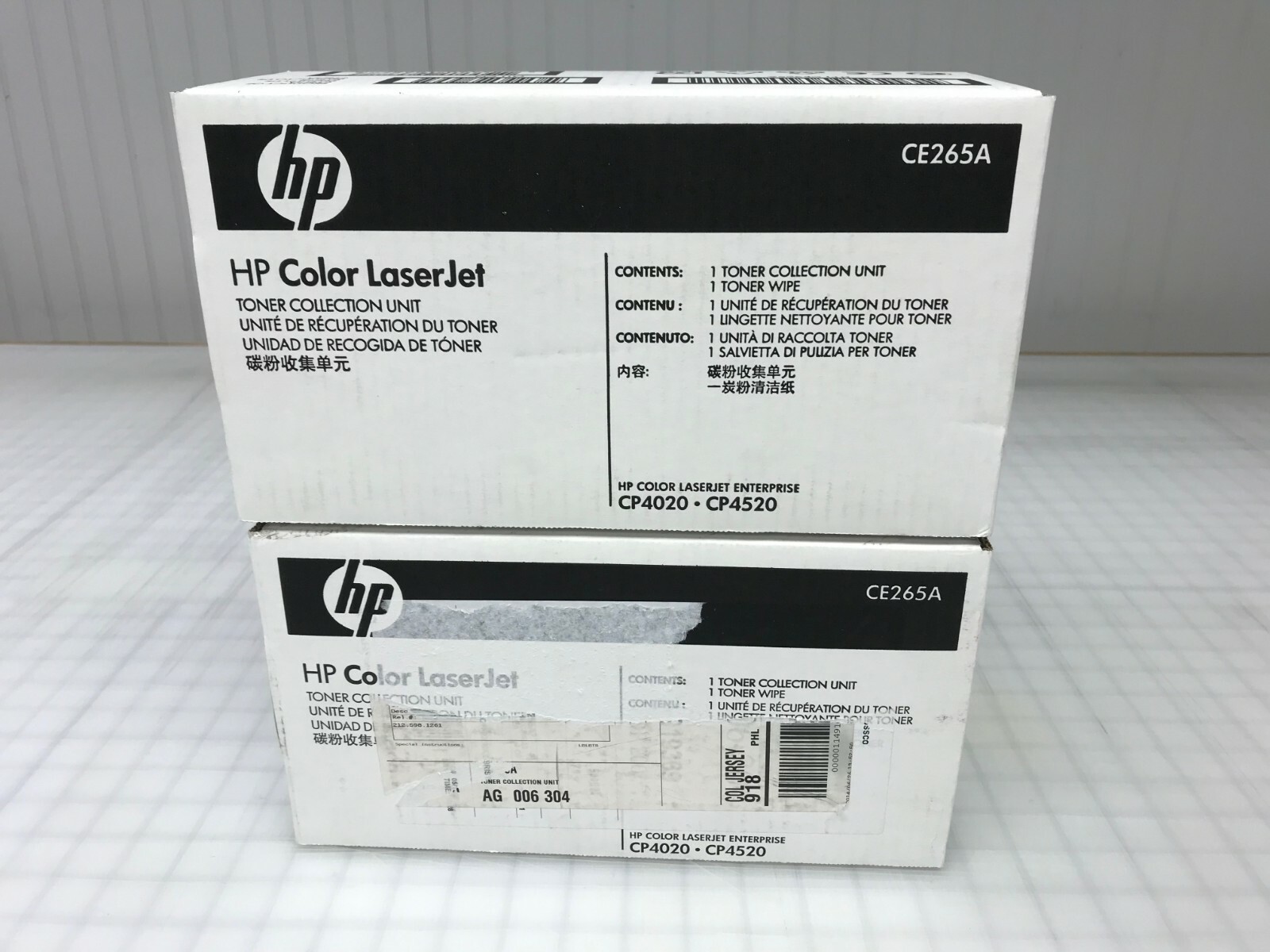 Lot Of 2 Genuine HP CE265A Toner Collection Unit for Laserjet CP4020 ...