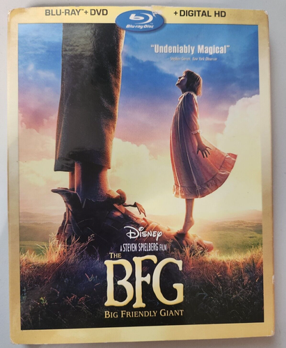 NEW Disney The BFG Blu-ray Spielberg Roald Dahl Big Friendly Giant DVD ...