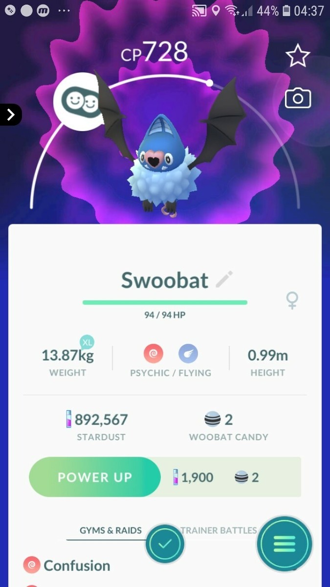 Pokemon Swoobat Evolution