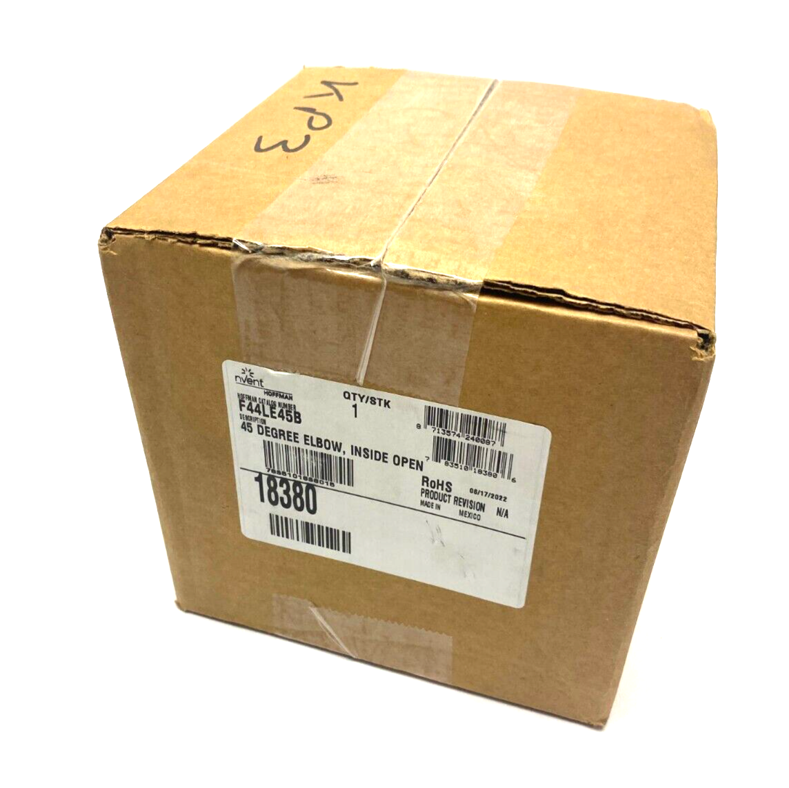 Hoffman F44LE45B nVent 45 Degree Elbow Lay-In Wireway, Inside Open Gray ...