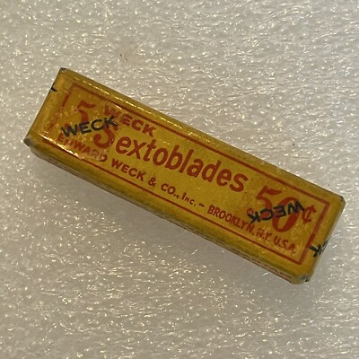 Vintage Edward Weck Sextoblades Genuine Barbers' Edge Razor Blade 5 ...
