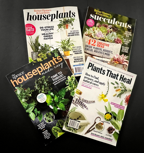 Houseplants Magazines • Lot of 4 Total with Plants That Heal Issue! | eBay
