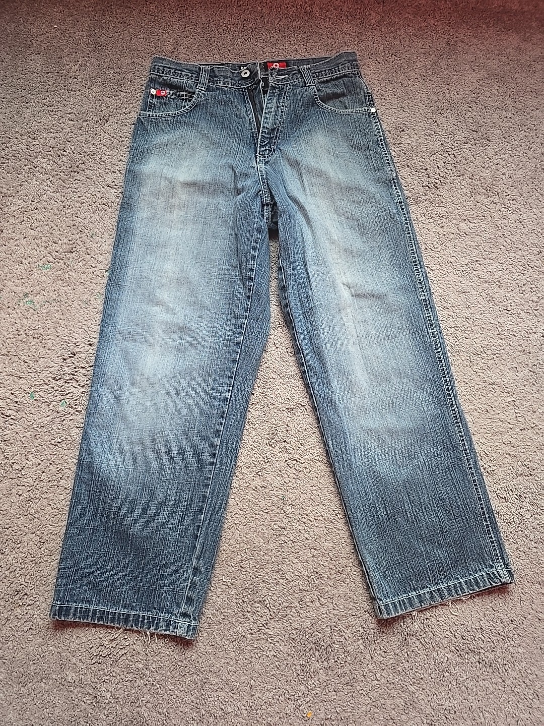 Rare Vintage Southpole Baggy Jeans Mens 30x29 Y2K Wid… - Gem