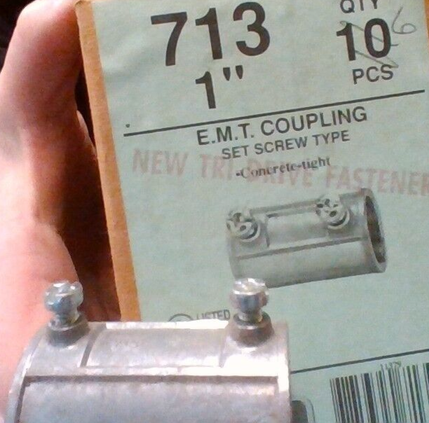 E.M.T. Coupling 713 1" Set Screw Type | eBay