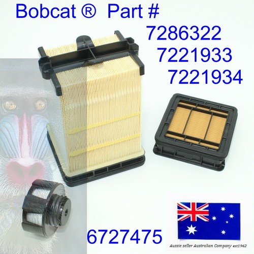 for Bobcat Filter Kit 7286322 7221934 6727475 7221933 S590 S595 S630 ...