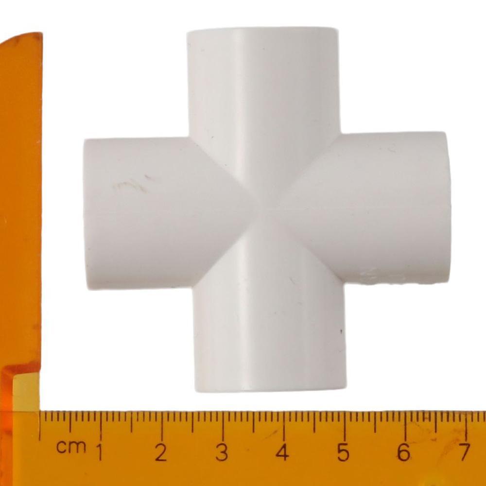 12pcs PVC PVC Fittings White Corner Fitting 4-way Connection Building ...