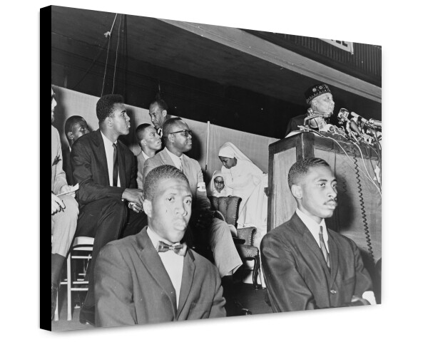 Elijah Muhammad And Muhammad Ali Historic Framed Print, [Elijah