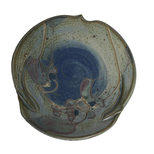 Jerry Kessler Loess Hills Studio Pottery Plaque Platter Onawa Iowa 9 3/ ...