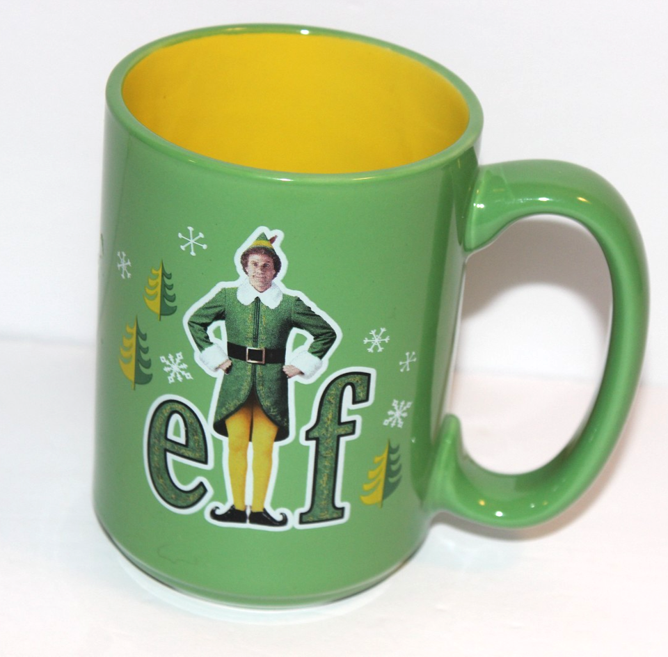 ELF Coffee Mug (15 oz.) Double Sided 'Angry Elf' 4.5" Zak! Used | eBay