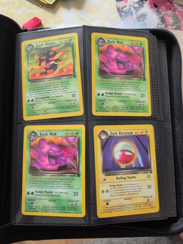 Pokémon Binder With Cards Team Rocket Base Set Vintage | eBay UK