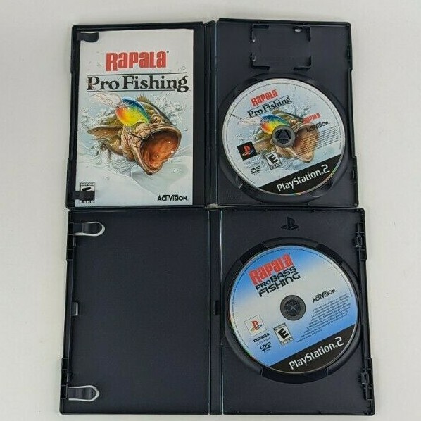 Rapala Pro Bass Fishing & Pro Fishing Game Lot (Playstation 2 PS2 ...