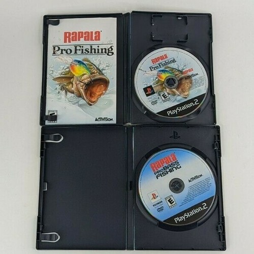 Rapala Pro Bass Fishing & Pro Fishing Game Lot (Playstation 2 PS2 ...