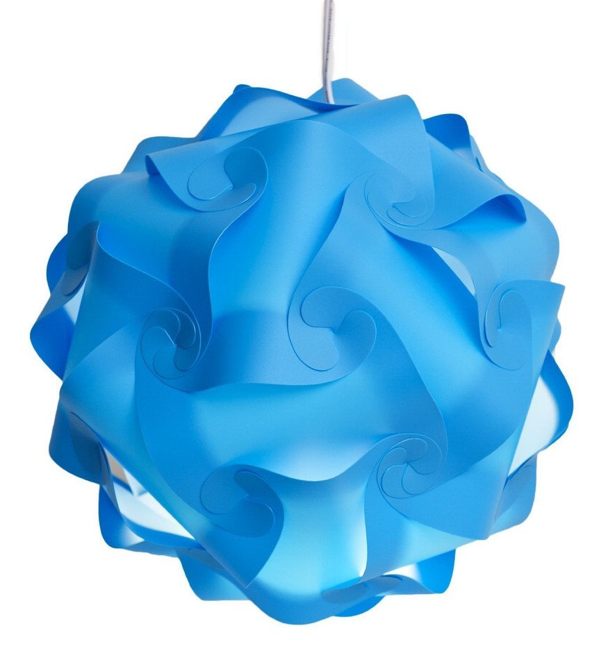 LARGE 17"/40cm 30 Pieces Solid Colors Puzzle Lights Infinity DIY Jigsaw ...