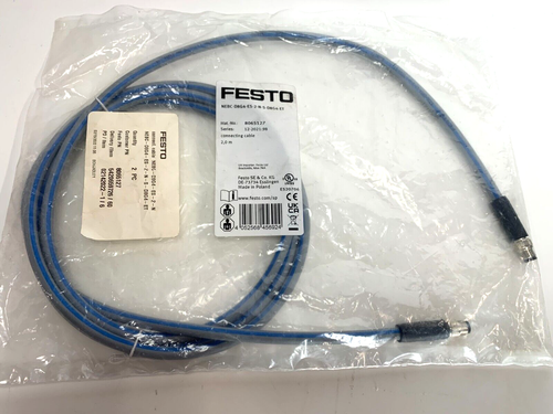Festo NEBC-D8G4-ES-2-N-S-D8G4-ET Double Ended Connecting Cable 8065127 ...