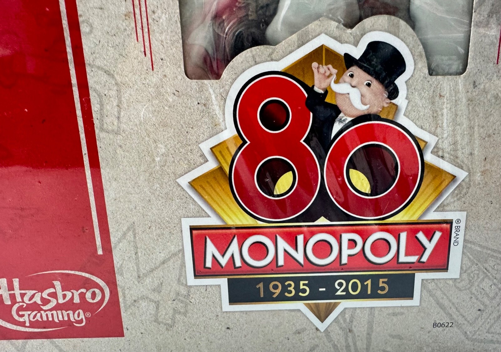 Hasbro Monopoly 80th Anniversary Edition 1935-2015 Age 8+ NEW FACTORY ...