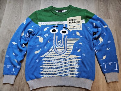 Microsoft Clippy Christmas Sweater - XXL | eBay