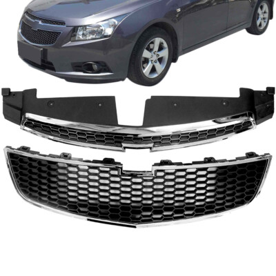 For 2011-2014 2012 13 CHEVY CRUZE Front Bumper Upper & Lower Grilles ...