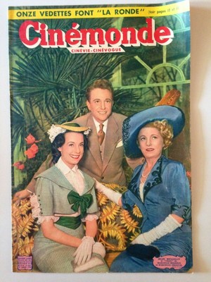 CINEMONDE N°816 1950 COUV JEAN DESAILLY - MARCELLE DERRIEN - MARCELLE ...