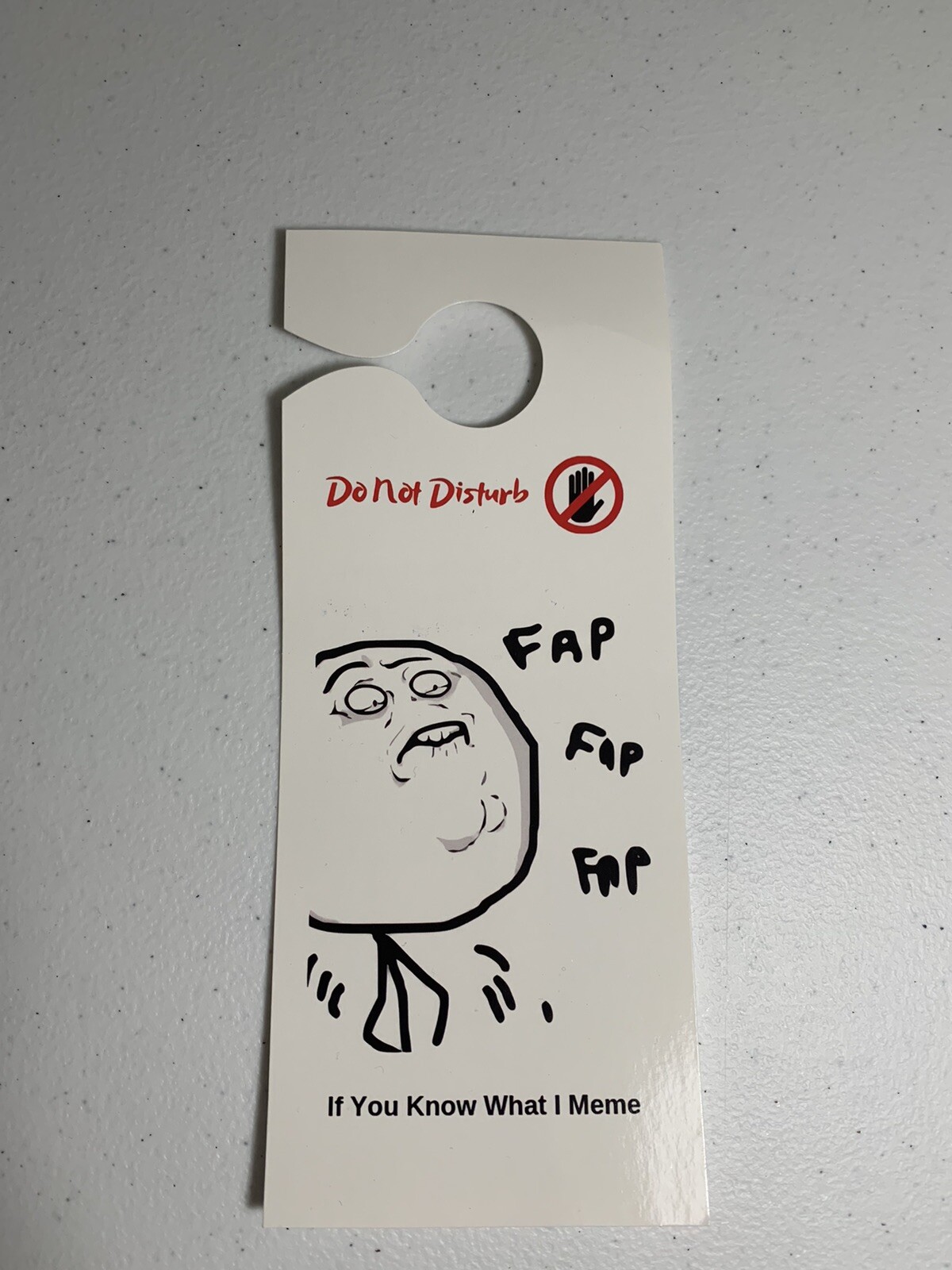 Fap Fap Fap Do Not Disturb Door Hanger Sign Funny Joke Cruise Hotel ...