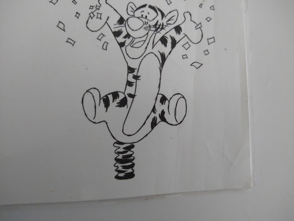 Vintage Disney's Tigger Tattoo Flash Sheet. Cute Different Poses Of ...