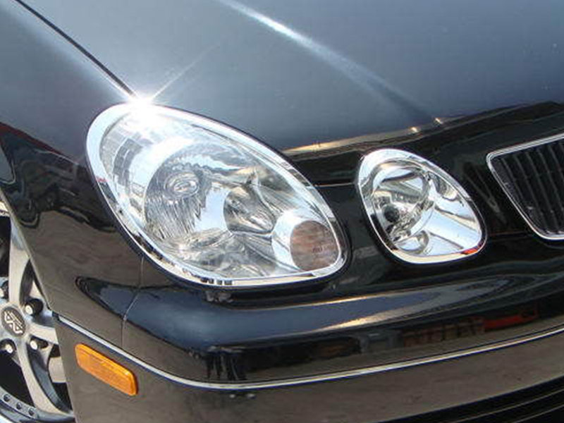 Lexus GS300 Head Light Front Lamp Bezel Cover Chrome Trim