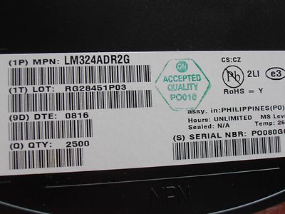 50pcs LM324ADR2G Low Input Bias Currents: 100nA (Max) QUAD OPA LM324AD ...