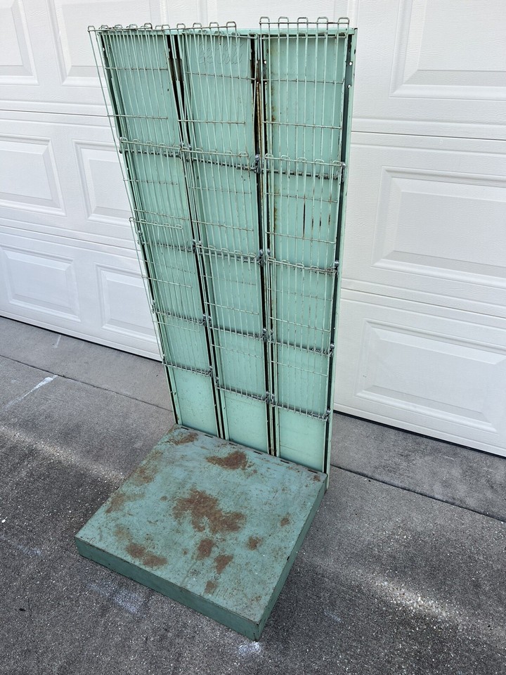 VTG Coca Cola Green Wire Rack Spring Loaded Shelf Fold Down Drink Store ...