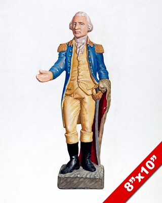 GENERAL GEORGE WASHINGTON STATUE FIGURINE CONCEPT PAINTING ART REAL ...