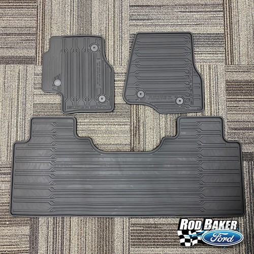 17 thru 21 Super Duty OEM Ford Rubber Mat Set 3-pc EXTENDED/CREW for ...