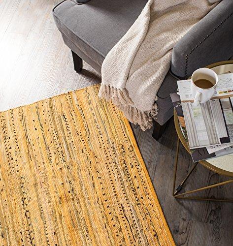 DII Chindi Home Collection Handwoven Multicolor Area Rag Run, 4x6 ...