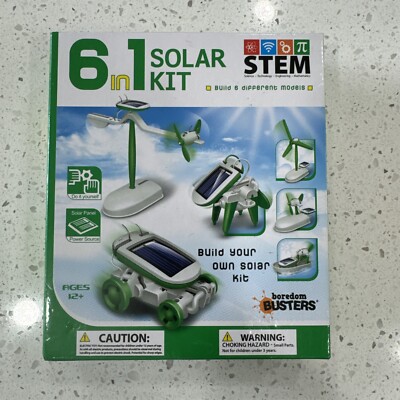 6-in-1 Educational Solar Kit From STEM-Build 6 Different Models - NEW ...