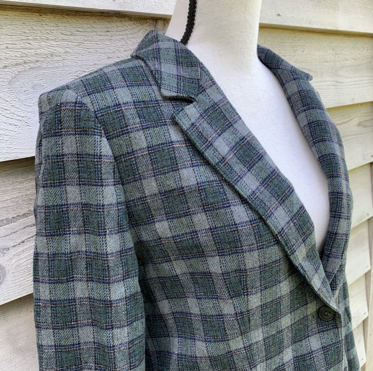 Vintage Pendleton 1970s Plaid Blazer Suit Jacket - Gem