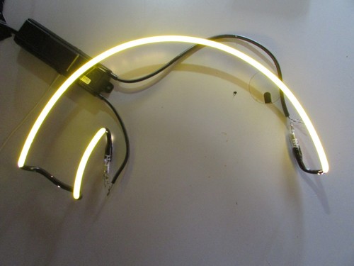 Shock Top "Yellow" Border Tubing Beer Neon Sign Part Belgian Man Cave ...