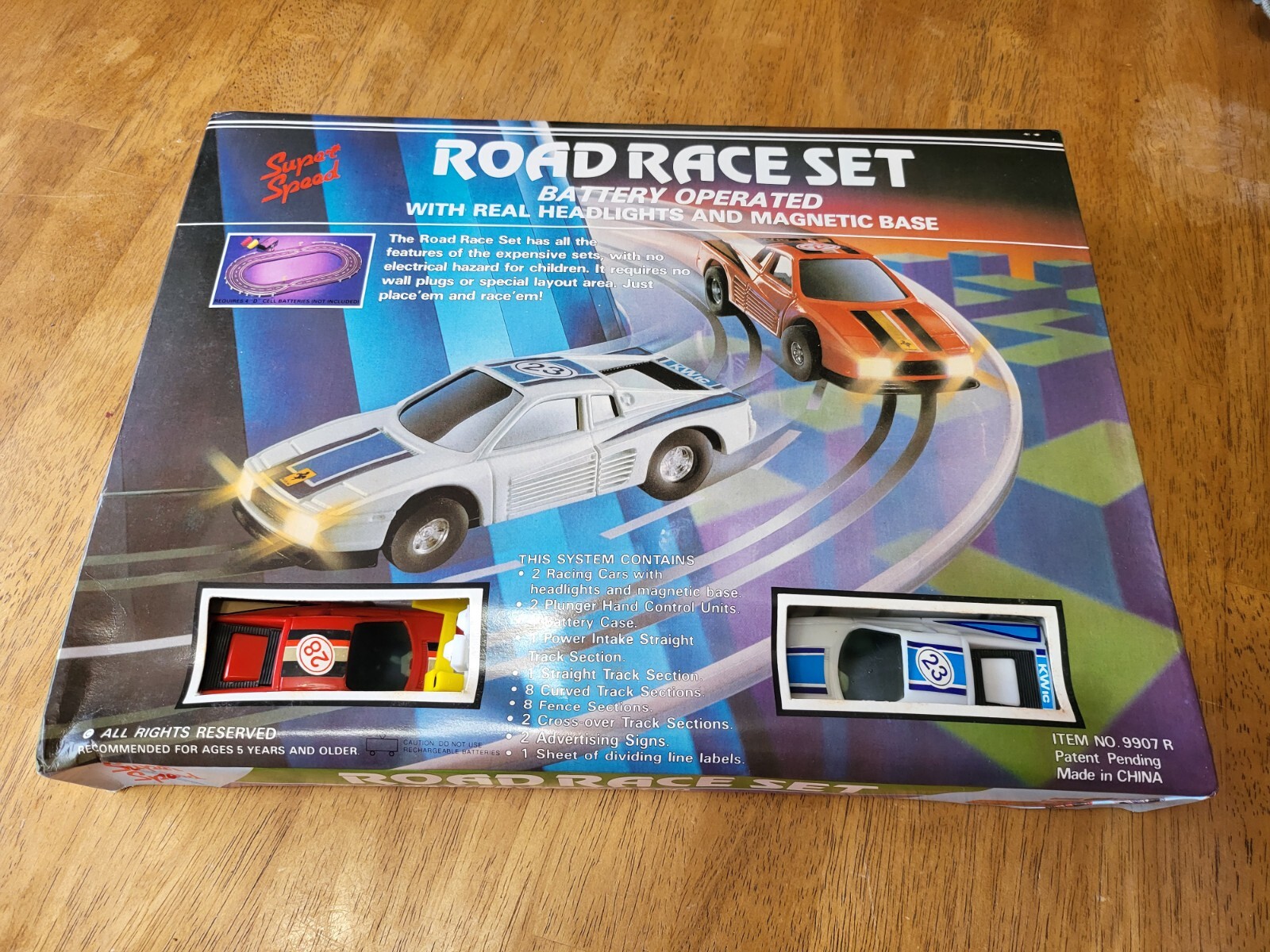VINTAGE Super Speed Road Race Slot Car Set | eBay