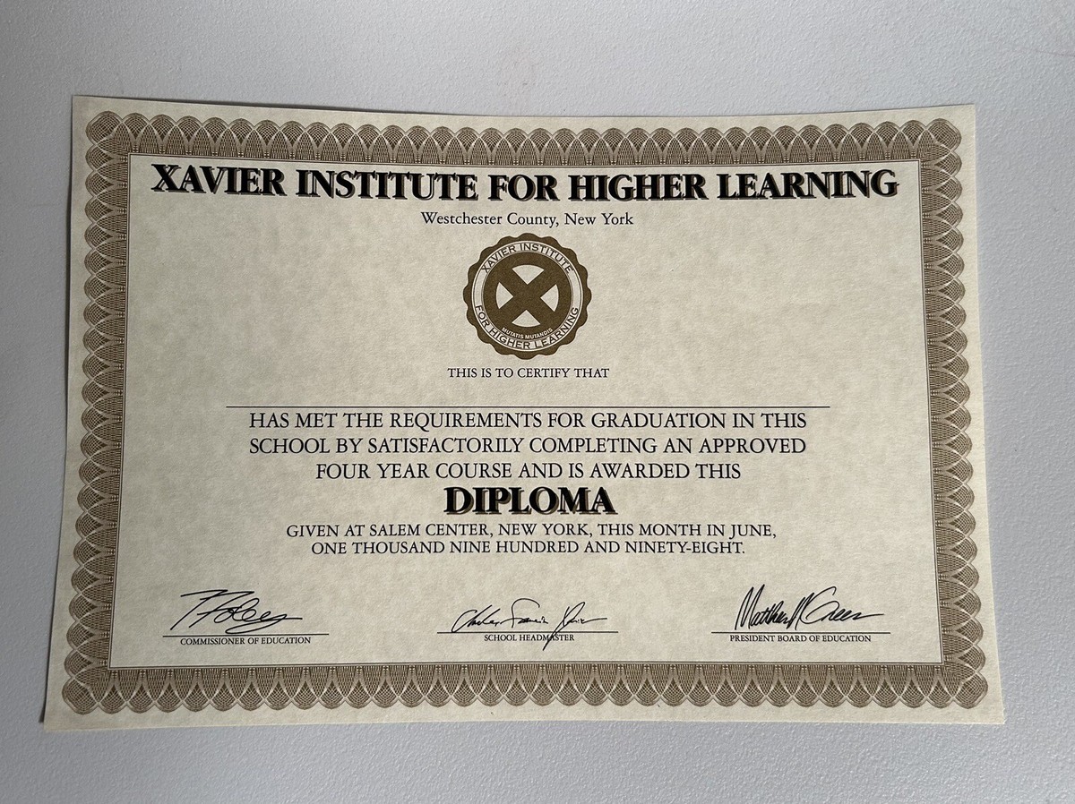 Xavier University Diploma Presidential Silver Engraved Diploma Frame