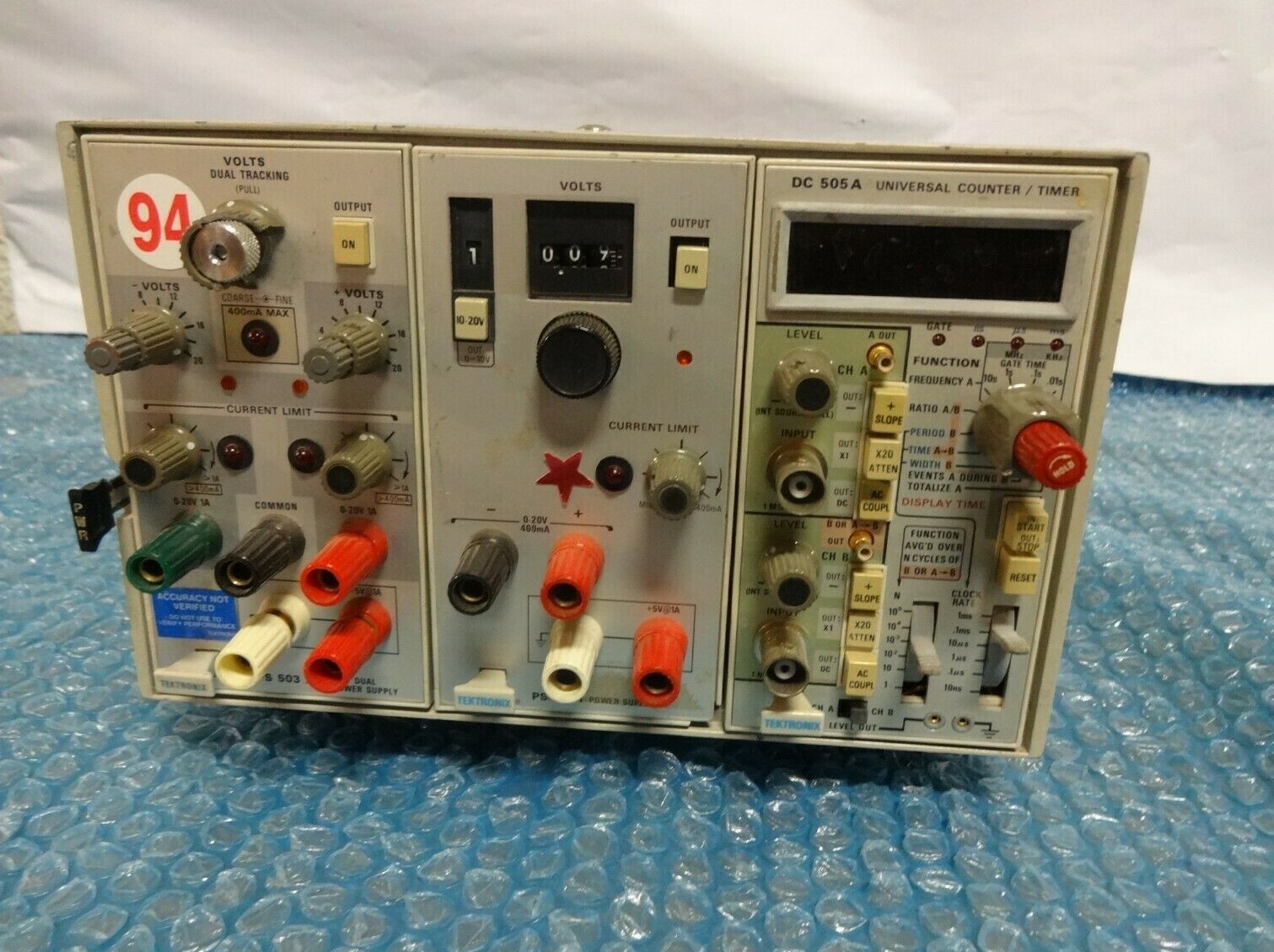 Tektronix TM 503 Power Module With PS503A,DC505A Universal Counter and ...
