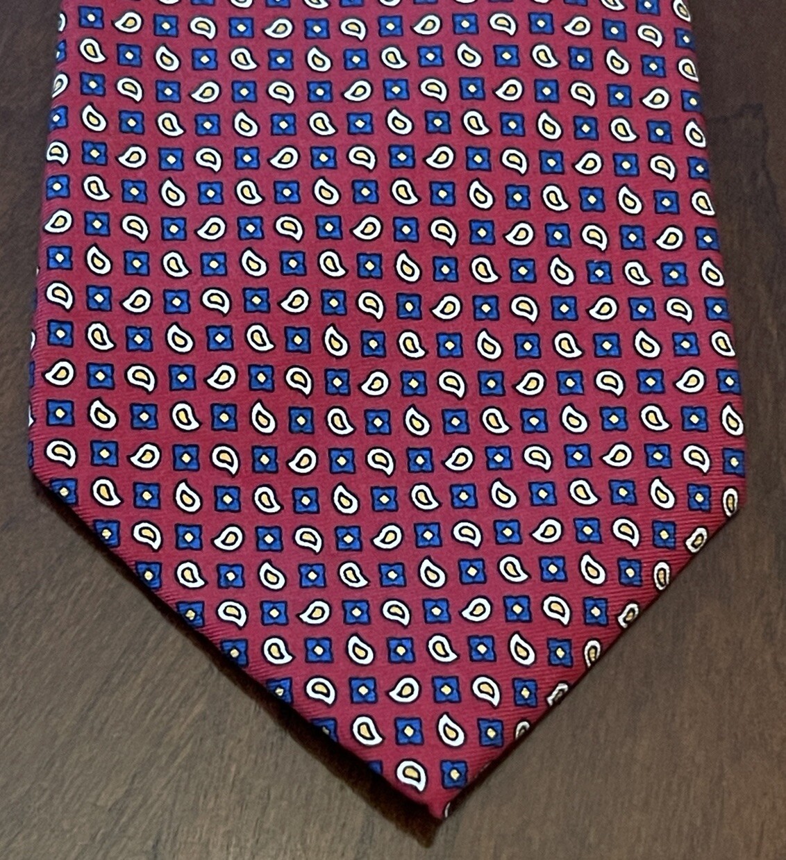 Lauren Ralph Lauren Green Label Red Blue Hand Made 10… - Gem